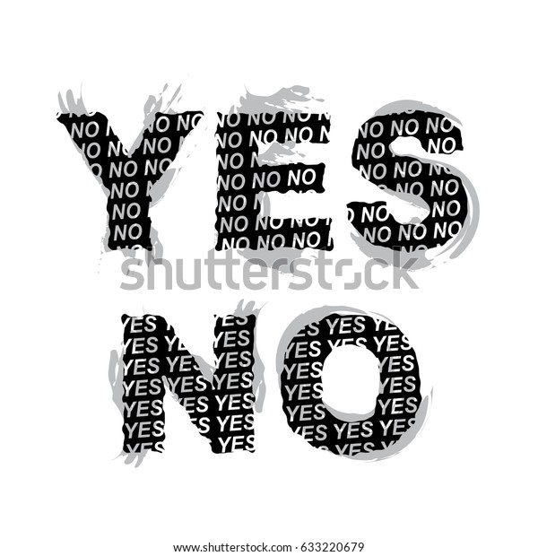 Yes No No Yes Vector : image vectorielle de stock (libre de droits ...