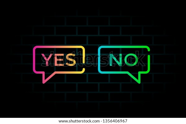 Yes No Vector Background Template This Stock Vector (Royalty Free ...