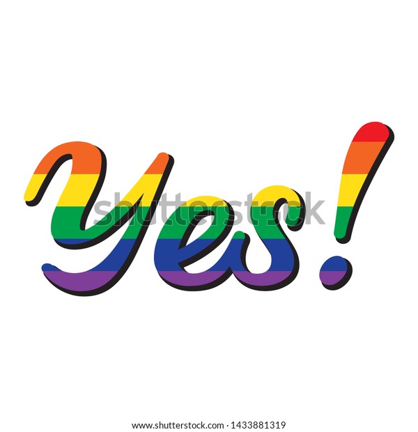 Yes Slogan Print Vector Typography Stock Vector (Royalty Free ...