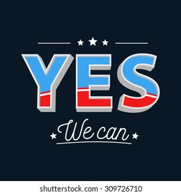 Yes We Can: vector de stock (libre de regalías) 309726710 | Shutterstock