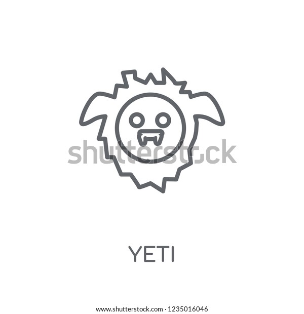Yeti Linear Icon Modern Outline Yeti Stock Vector (Royalty Free ...