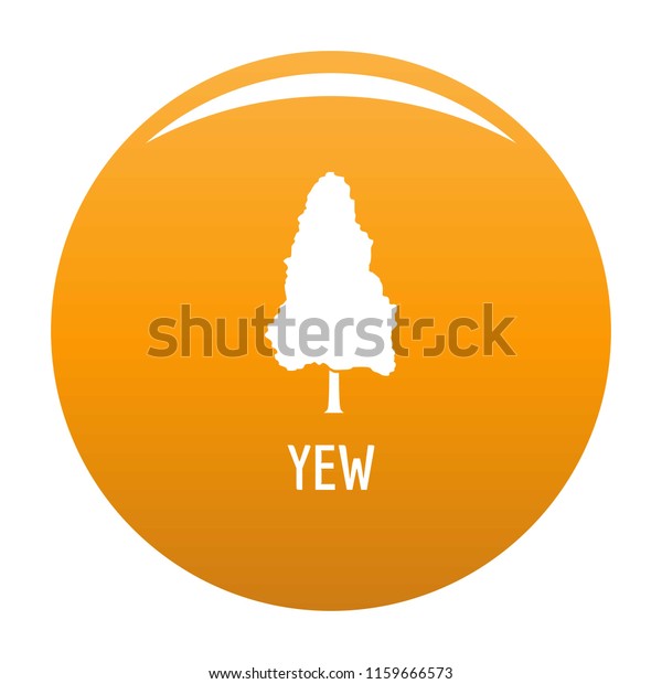 Yew Tree Icon Simple Illustration Yew Stock Vector (Royalty Free ...