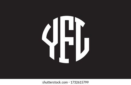 Yfl Circle Emblem Abstract Monogram Letter Stock Vector (Royalty Free ...