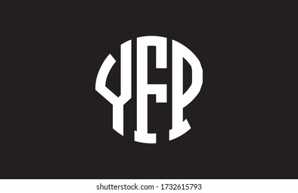 Yfp Circle Emblem Abstract Monogram Letter Stock Vector (Royalty Free ...