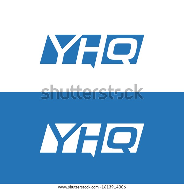Yhq Letter Logo Design Vector Stock Vector (Royalty Free) 1613914306 ...