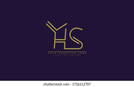 Yhs Shy Abstract Vector Logo Monogram Stock Vector (Royalty Free ...