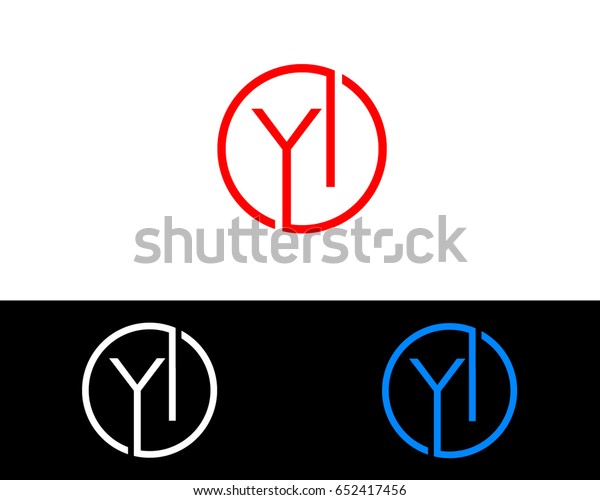 Yi Logo Letter Design Vector Red Stock Vector (Royalty Free) 652417456 ...