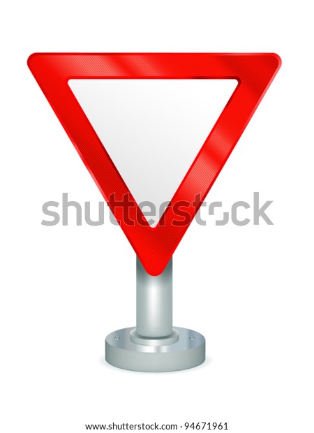 Yield Sign Stock Vector (Royalty Free) 94671961 | Shutterstock