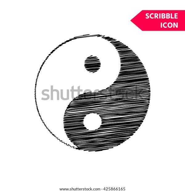 Yin Yang Symbol Harmony Balance Scribble Stock Vector (Royalty Free) 425866165 | Shutterstock