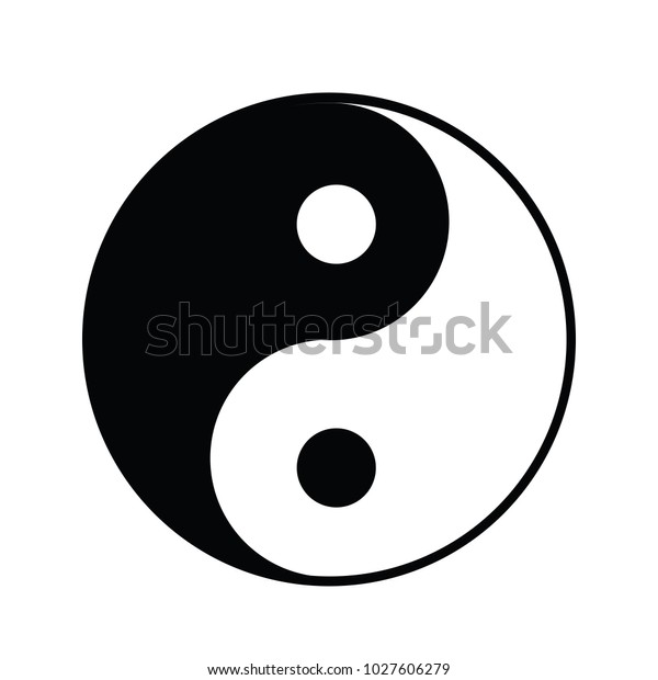 Ying Yang Icon Simple Style Stock Stock Vector (Royalty Free ...