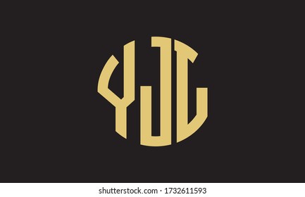 Yji Circle Emblem Abstract Monogram Letter 库存矢量图（免版税）1732611608 ...