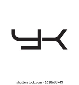 Yk Initial Letter Logo Template Vector Stock Vector (Royalty Free ...
