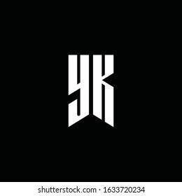 Yk Logo Monogram Emblem Style Isolated Stock Vector (Royalty Free ...