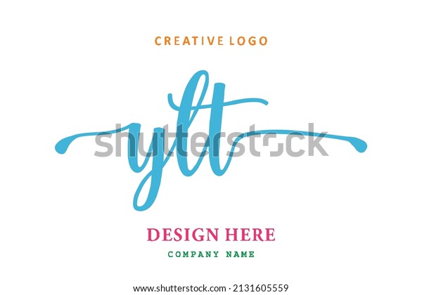 Ylt Lettering Logo Simple Easy Understand Stock Vector (Royalty Free ...