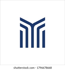 Ym Logo Design Vector Sign Stock Vector (Royalty Free) 1796678668 ...