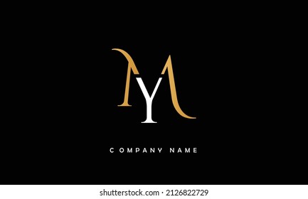 MYM, Monograma de las letras de: vector de stock (libre de regalías ...