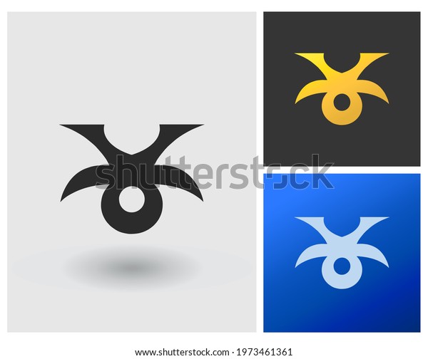 Yo Logo Vector Set Modern Company Stock Vector (Royalty Free ...