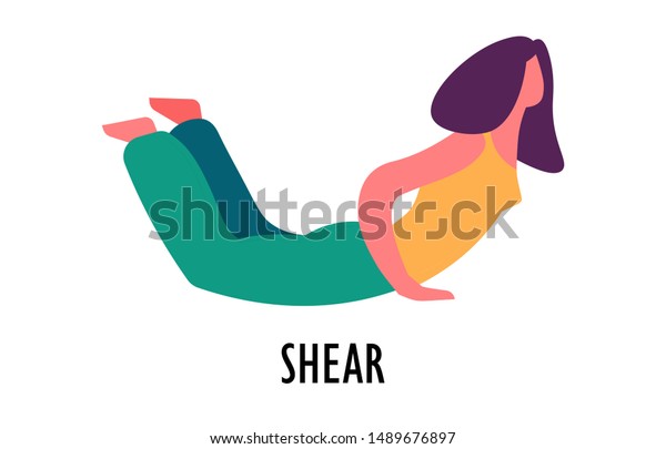 Yoga Asana Pose Shear Position Sport Stock Vector (Royalty Free ...