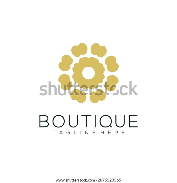 Yoga Class Logo Design Made Leaves Stock Vector (Royalty Free ...