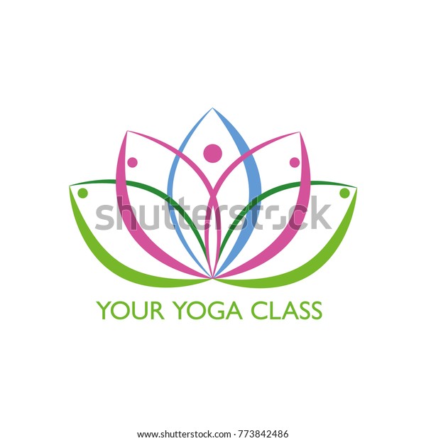 Yoga Class Logo Vwctor Template Stock Vector (Royalty Free) 773842486 ...