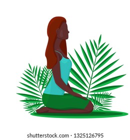Yoga Girl Vector Set Stock Vector (Royalty Free) 1325126795 | Shutterstock