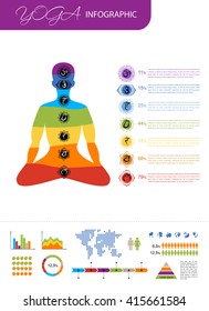 Yoga Infographic Your Design Stock Vector (Royalty Free) 415661584 ...
