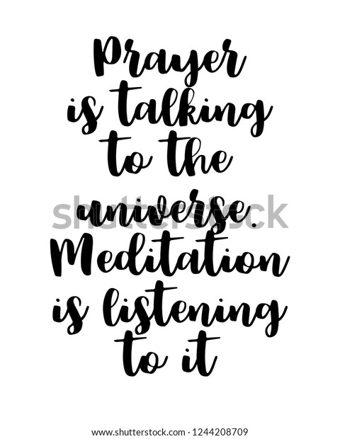 Yoga meditation quote text typography calligraphy design vector graphic