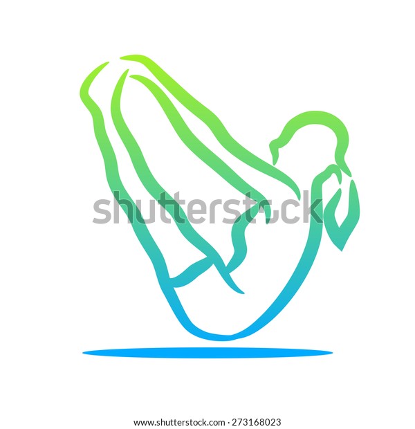 Yoga Pose Symbol White Background: Vector có sẵn (miễn phí bản quyền ...