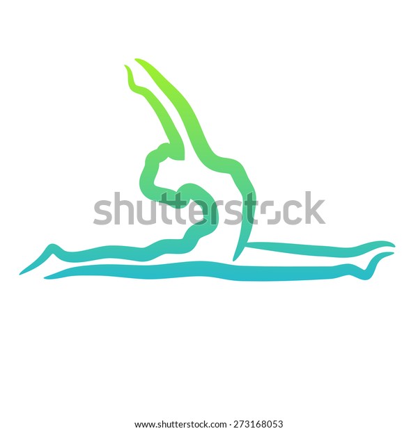 Yoga Pose Symbol White Background: เวกเตอร์สต็อก (ปลอดค่าลิขสิทธิ์ ...