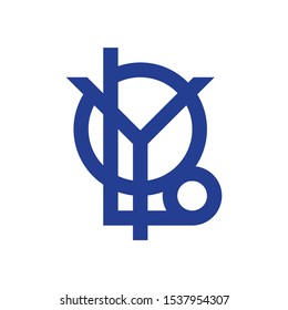 Yolo Editable Monogram Logo Template Stock Vector (Royalty Free ...