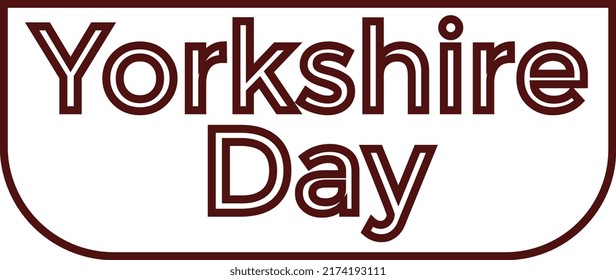 Yorkshire Day Text Vector Art Stock Vector (Royalty Free) 2174193111 ...