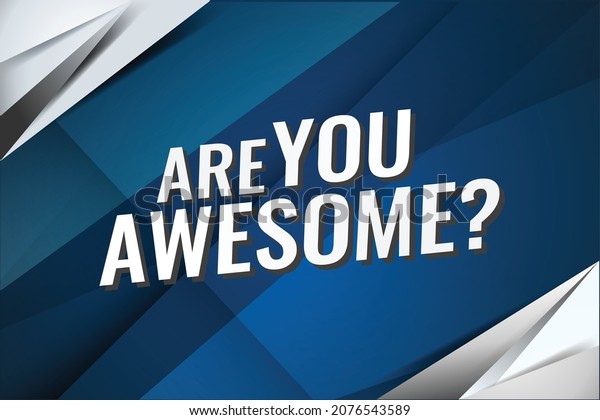 You Awesome Word Concept Vector Illustration Stock Vector (Royalty Free ...