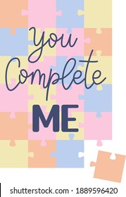 455 You Complete Me Images, Stock Photos & Vectors | Shutterstock