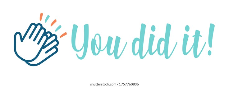 Well Done Clapping Hands Stock Vector (Royalty Free) 1710705838 ...
