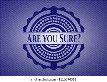 You Emblem Denim Texture Stock Vector (Royalty Free) 1116894311 ...