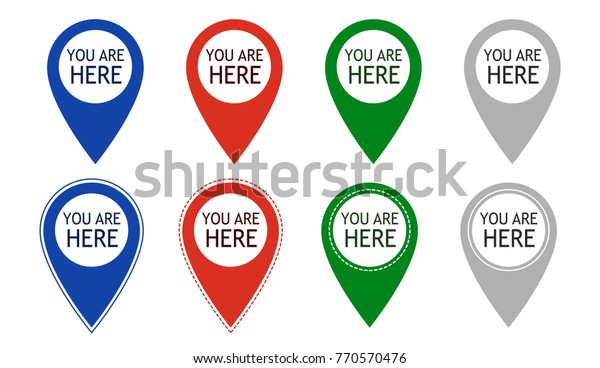 You Here Icons Info Speech Bubble Stock Vector (Royalty Free) 770570476