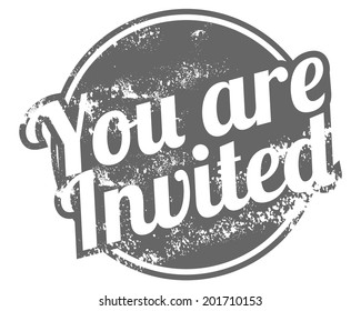 4,456 You invited stamp Images, Stock Photos & Vectors | Shutterstock