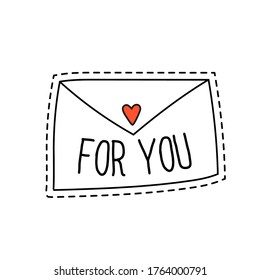 You Lettering Envelope Writing Stock Vector (Royalty Free) 1764000791 ...