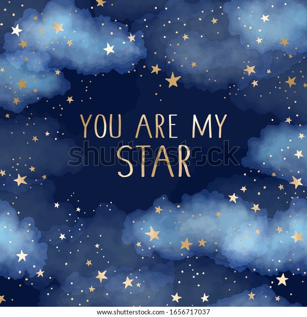 You My Star Vector Dark Blue Stock Vector (Royalty Free) 1656717037