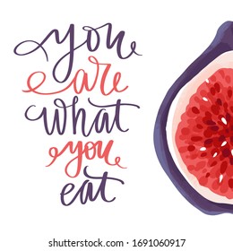 You What You Eat Vector Hand Stock Vector (Royalty Free) 1691060917 ...