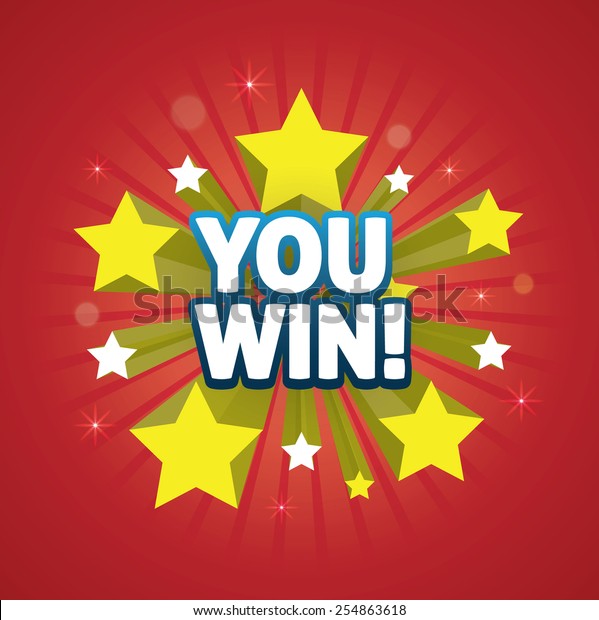 You Win - élément design. EPS10, : image vectorielle de stock (libre de ...