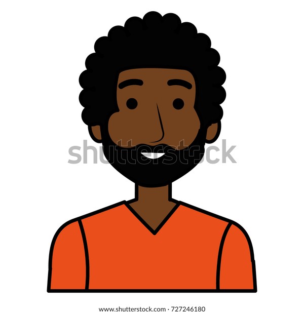 Young Black Man Avatar Character Stock Vector (Royalty Free) 727246180 ...