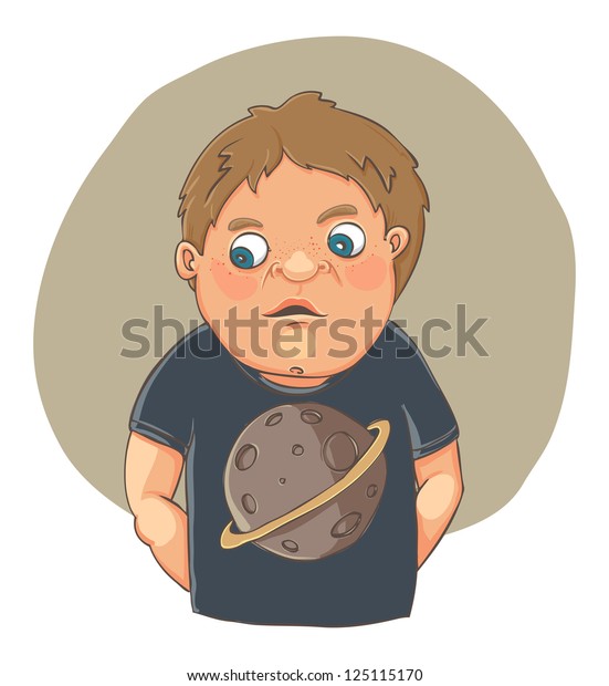 Young Boq Cool Tshirt Vector Cartoon Stock Vector (Royalty Free) 125115170
