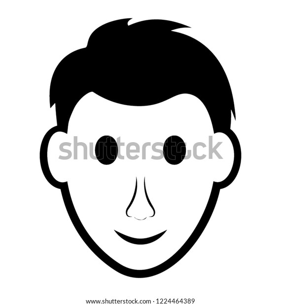 Young Boy Denoting Kid Avatar Line Stock Vector (Royalty Free ...