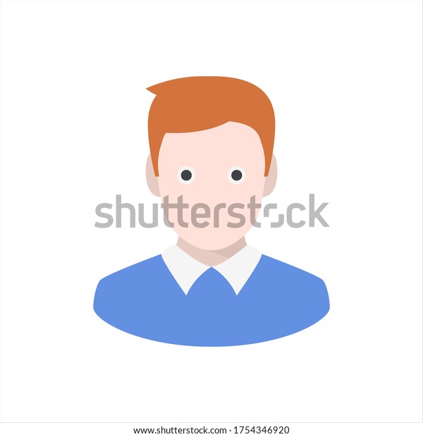 Young Boy Icon On White Background Stock Vector (Royalty Free ...