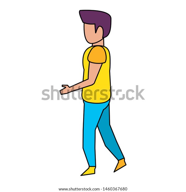 Young Casual Man Body Without Face Stock Vector (Royalty Free ...
