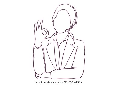 1,149 Customer support gesture vector illustration Images, Stock Photos ...