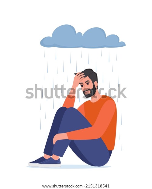 Depressed man cartoon : 41 348 images, photos et images vectorielles de ...