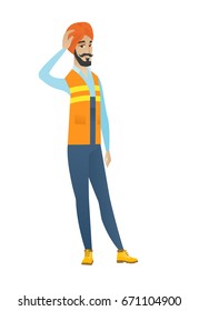 207 Construction worker scratching head Images, Stock Photos & Vectors ...