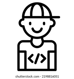 Young Icon Line Vector Illustration Stock Vector (Royalty Free ...